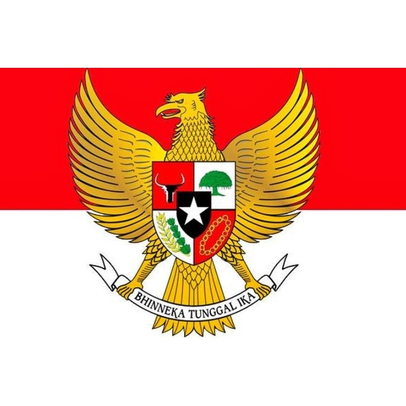 Jual STIKER GRAFTAC BENDERA INDONESIA & LAMBANG GARUDA UKURAN 10 X 5 cm ...