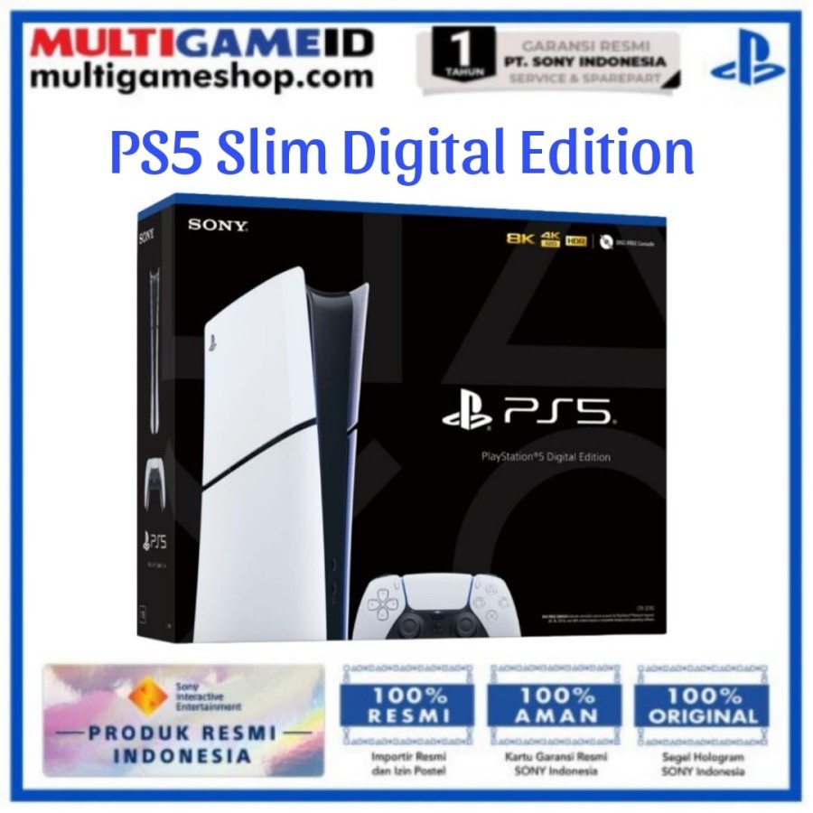 Jual PS5 Console Slim Digital Edition RESMI SONY INDO (CFI-2018B ...