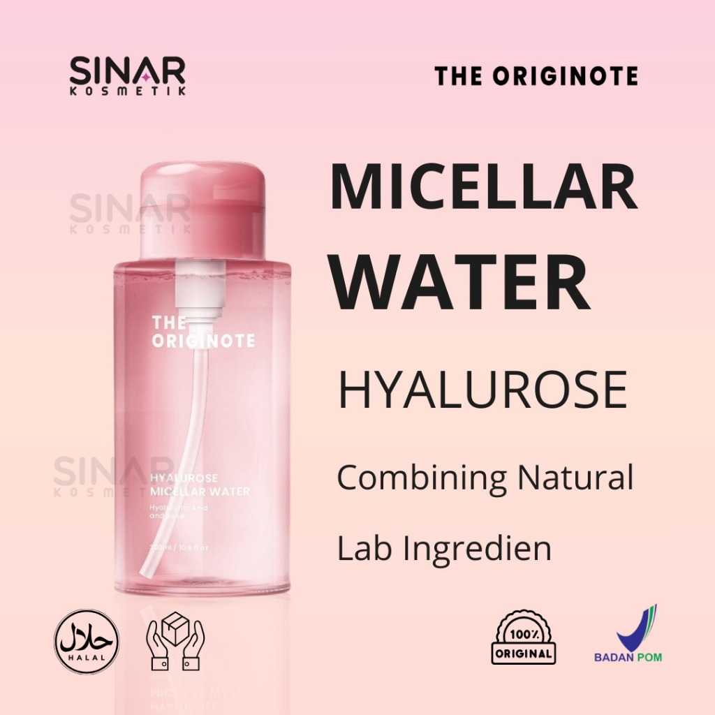 Jual The Originote Hyalurose Micellar Water 300ml with Hyaluronic Acid ...