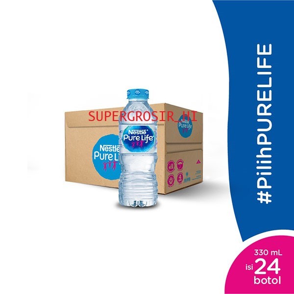 Jual MINERAL WATER NESTLE PURE LIFE / AIR MINUM KEMASAN BOTOL 330ML 1 ...
