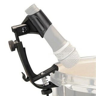 Jual Mic Microphone Holder Mount Clamp Penahan Snare Drum Clip On Rim ...