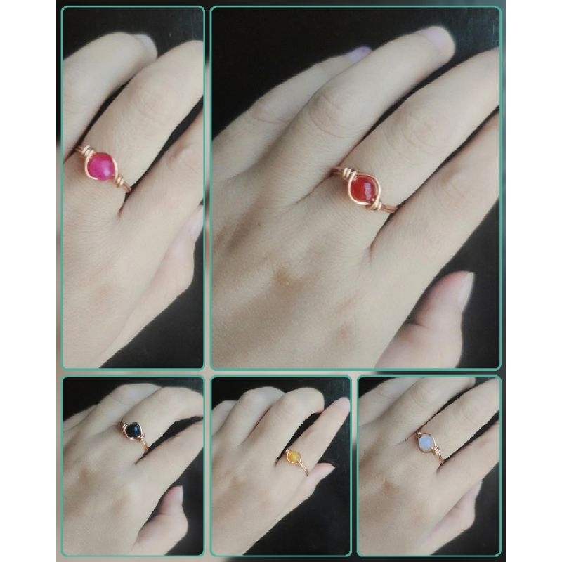 Jual Cincin Simple Batu Agate | Shopee Indonesia