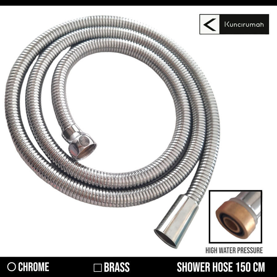 Jual Selang shower 150cm Panas dingin Flexible hand shower kuningan 1 ...
