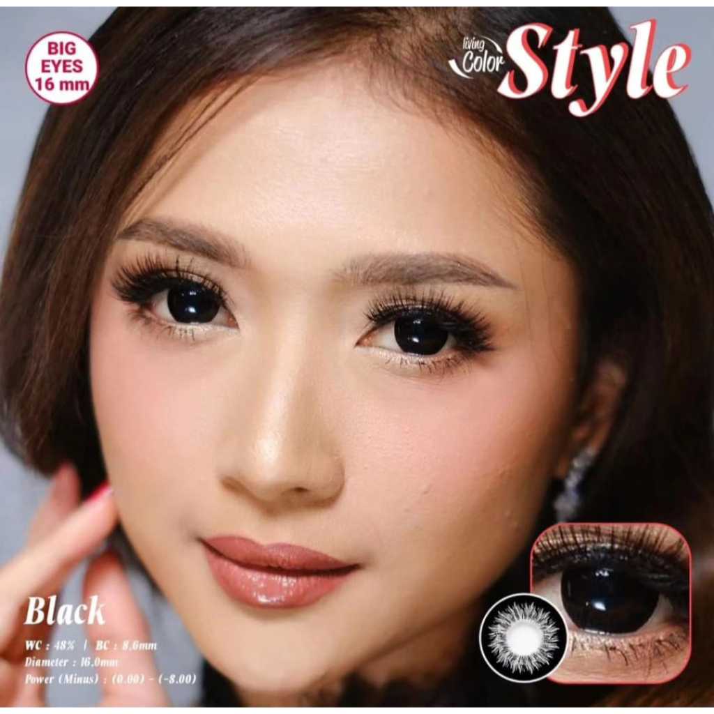 Jual LIVING COLOR STYLE BLACK ( NORMAL S/D -6.00 ) | Shopee Indonesia