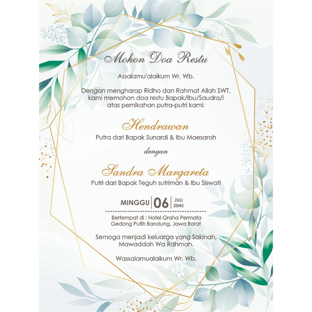 Jual Stiker atau / kartu ucapan syukur, Tasyakuran pernikahan, Mohon doa restu pernikahan ...