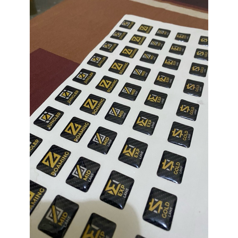 Jual Stiker Mobile Legend Exp lane Gold Lane Mid Lane Roaming Jungler ...