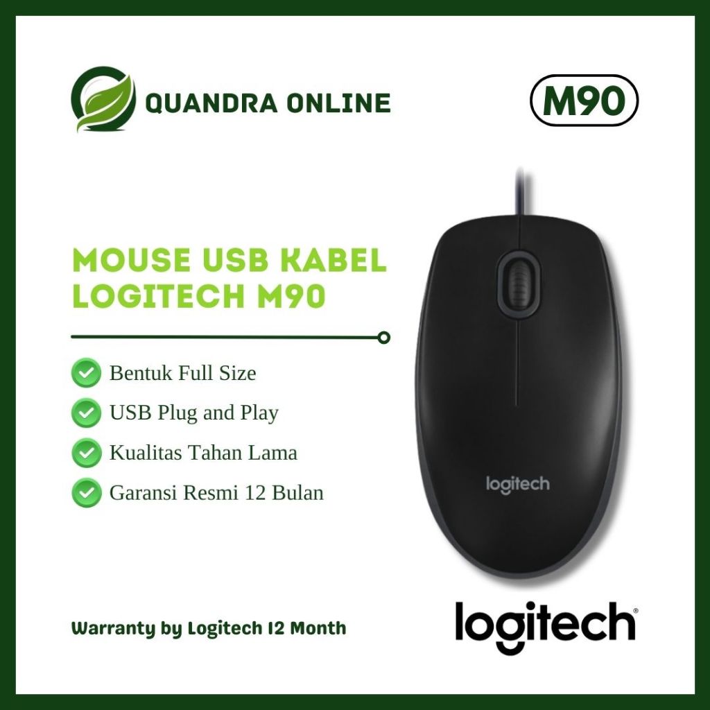 Jual Mouse LOGITECH M90 Mouse USB - ORIGINAL GARANSI RESMI | Shopee ...