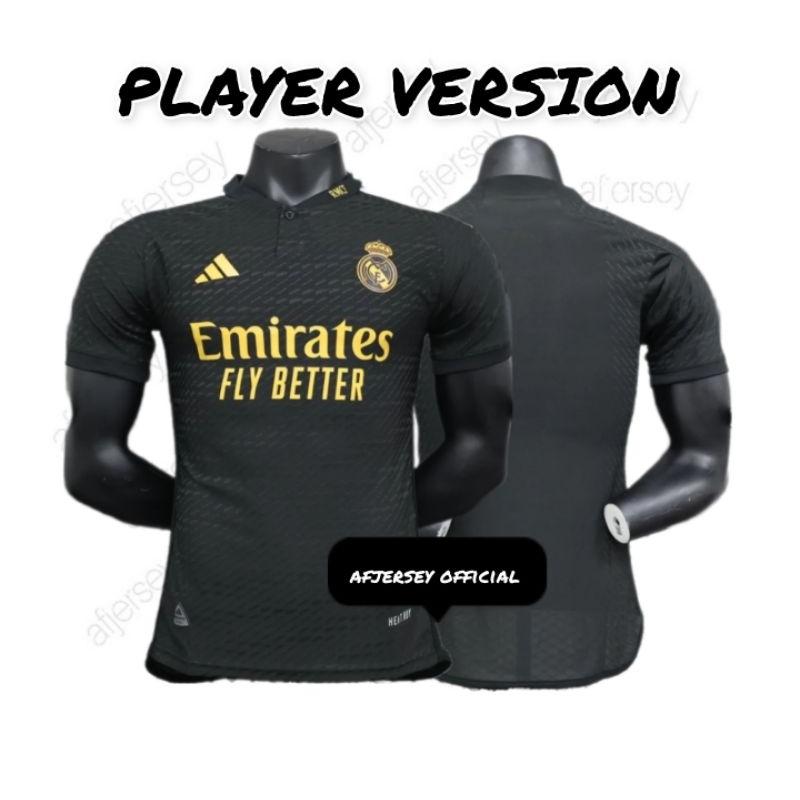Jual PLAYER VERSION - jersey sepak bola rmfc real madrid 3rd third 2023 ...