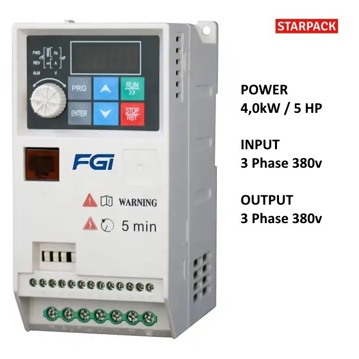 Jual Inverter VFD FGI FD100M 4kW / 5HP Input 3Phase 380v Output 3Phase 380v | Shopee Indonesia