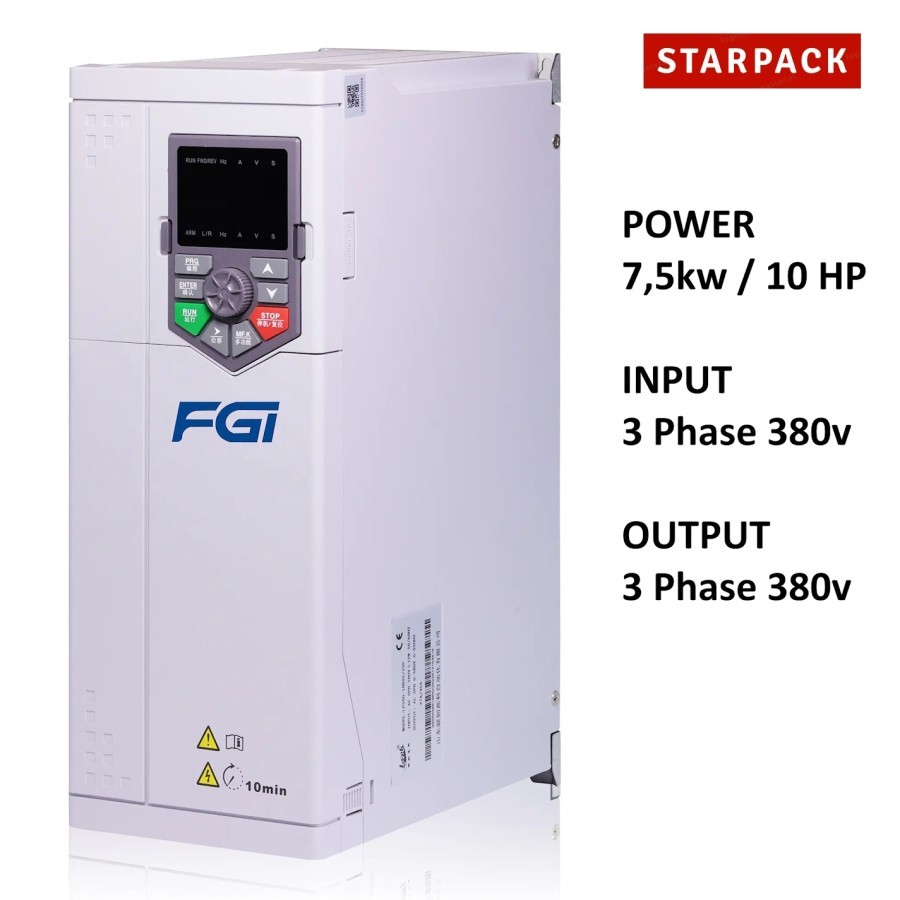 Jual Inverter VFD FGI FD100 7,5kW / 10 HP Input 3Phase 380v Output 3Ph 380v | Shopee Indonesia