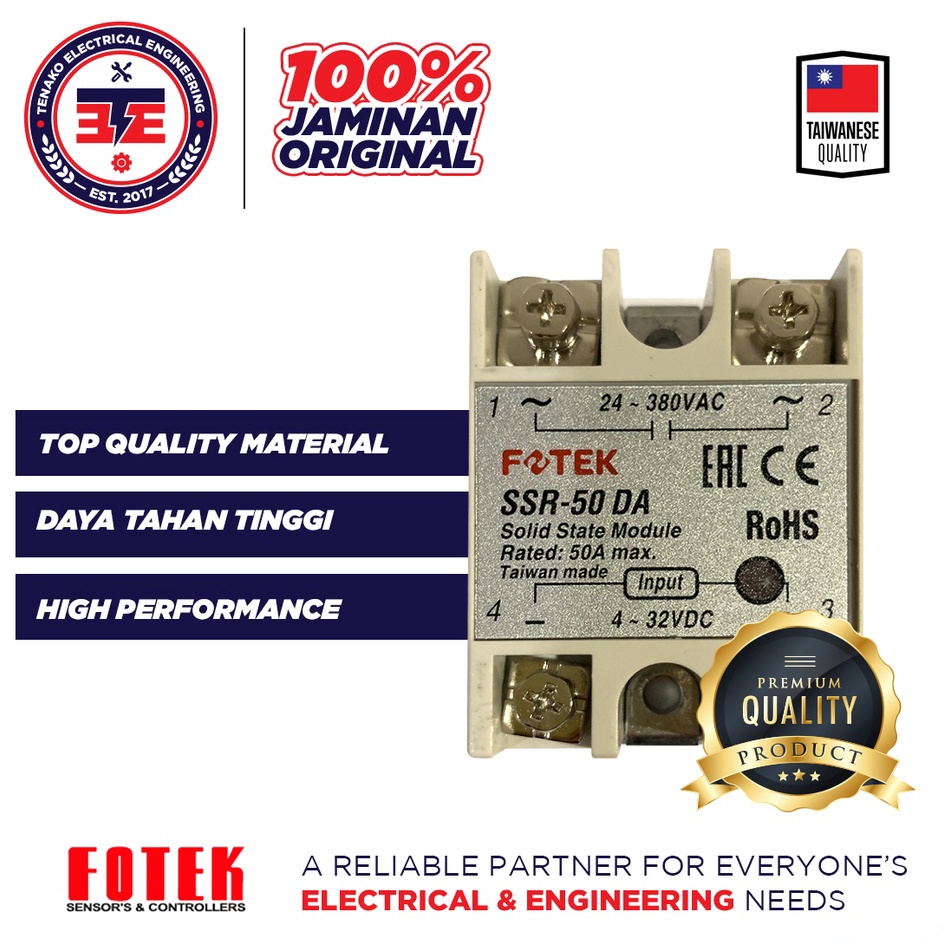 Jual Fotek SSR5DA MADE IN TAIWAN SSR 5DA Solid State Relay Fotek 5 Amper DC to AC b Special ...