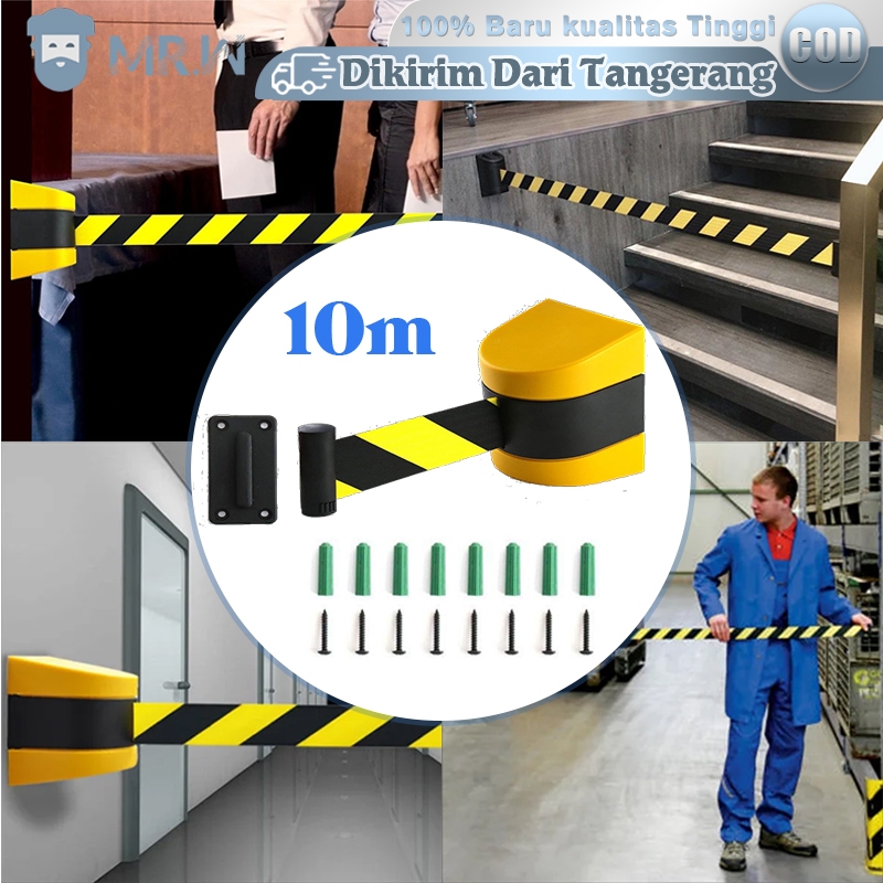 Jual 10 Meter Tali Pembatas Antrian Kepala Tiang Pembatas Antrian ...