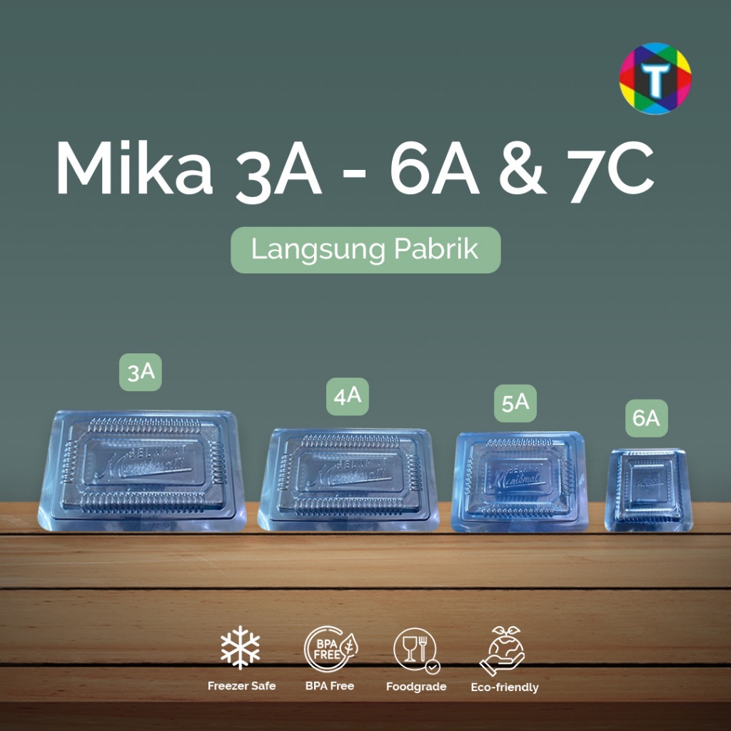 Jual Mika Plastik Kue Jajanan Basah & Kering 3A 4A 5A 6A 7C / Mika ...