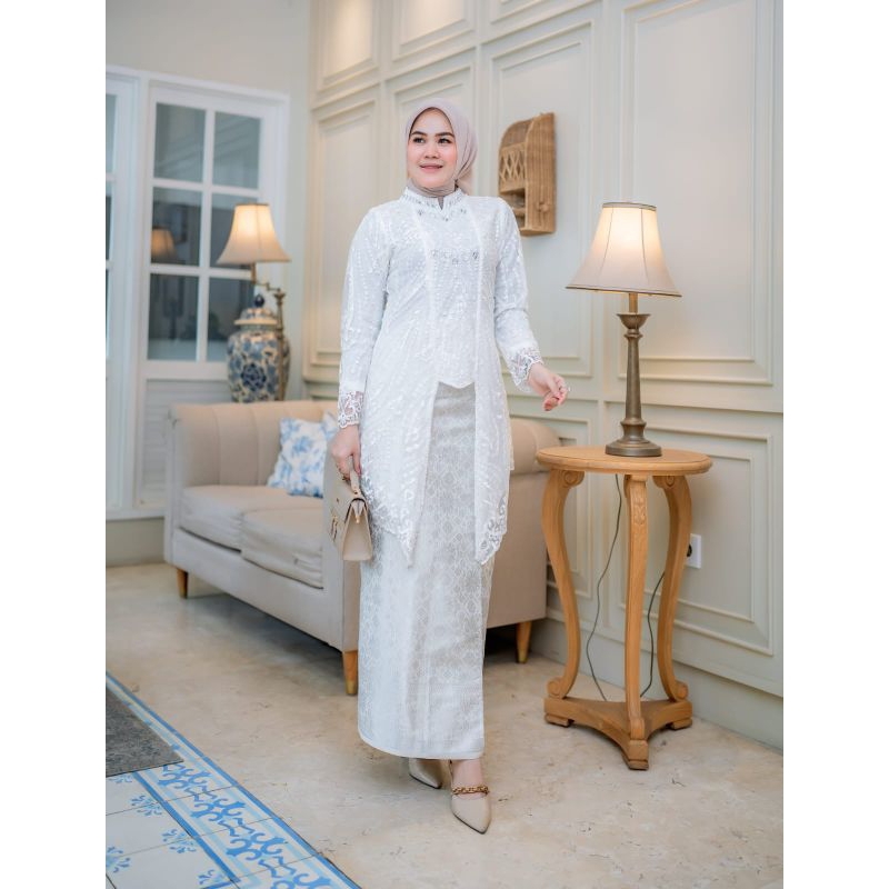 Jual SETELAN BRUKAT KEBAYA ENCIM MODERN ROK SONGKET | Shopee Indonesia