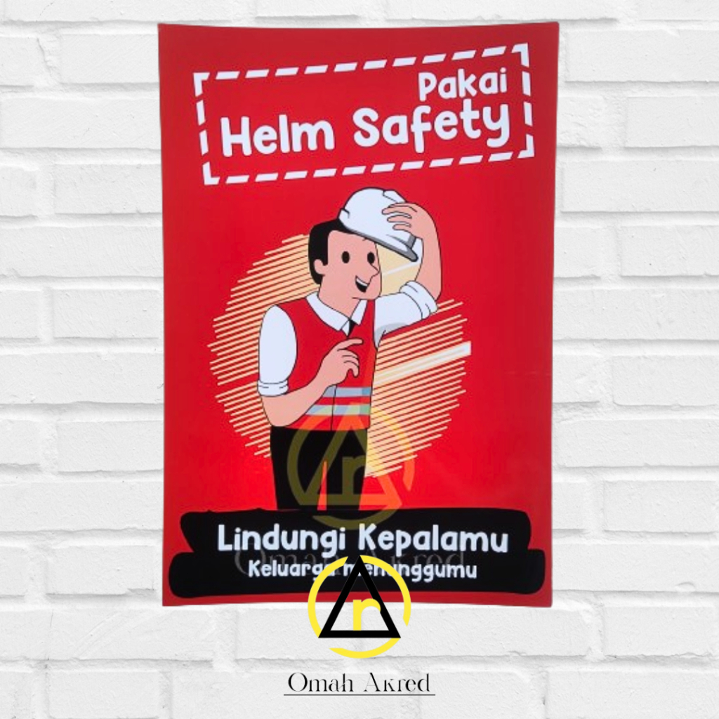 Jual Poster Pakai Helm Safety - Poster Keselamatan Pekerja - Poster K3 ...