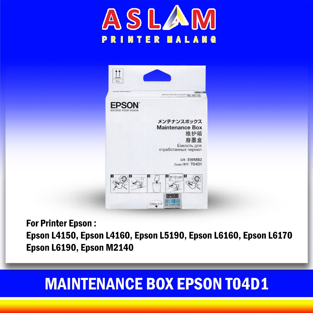 Jual Epson Maintenance Box T04D1 Original L3110/L3150/L4150/L4160/L6160 ...