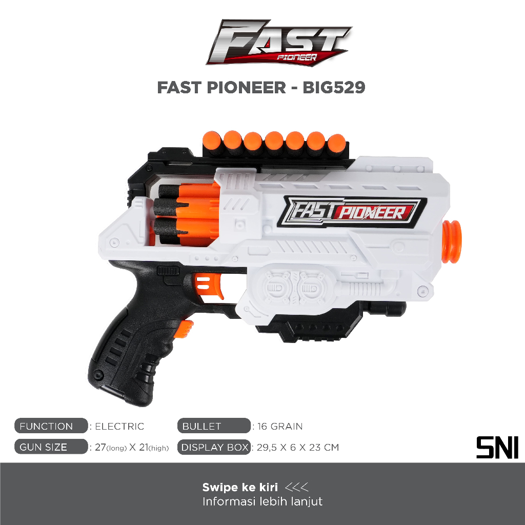 Jual Fast Pioneer - Fast Elite 16 Darts Series / Mainan Tembakan Anak ...