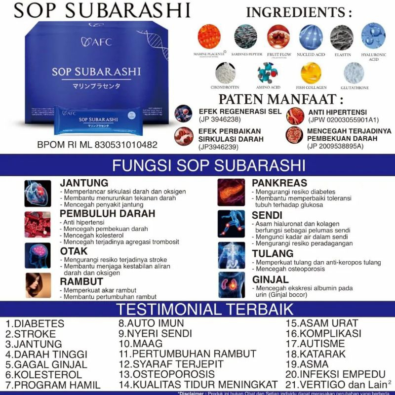Jual Sop Subarashi Original Isi 28 Sachet | Shopee Indonesia