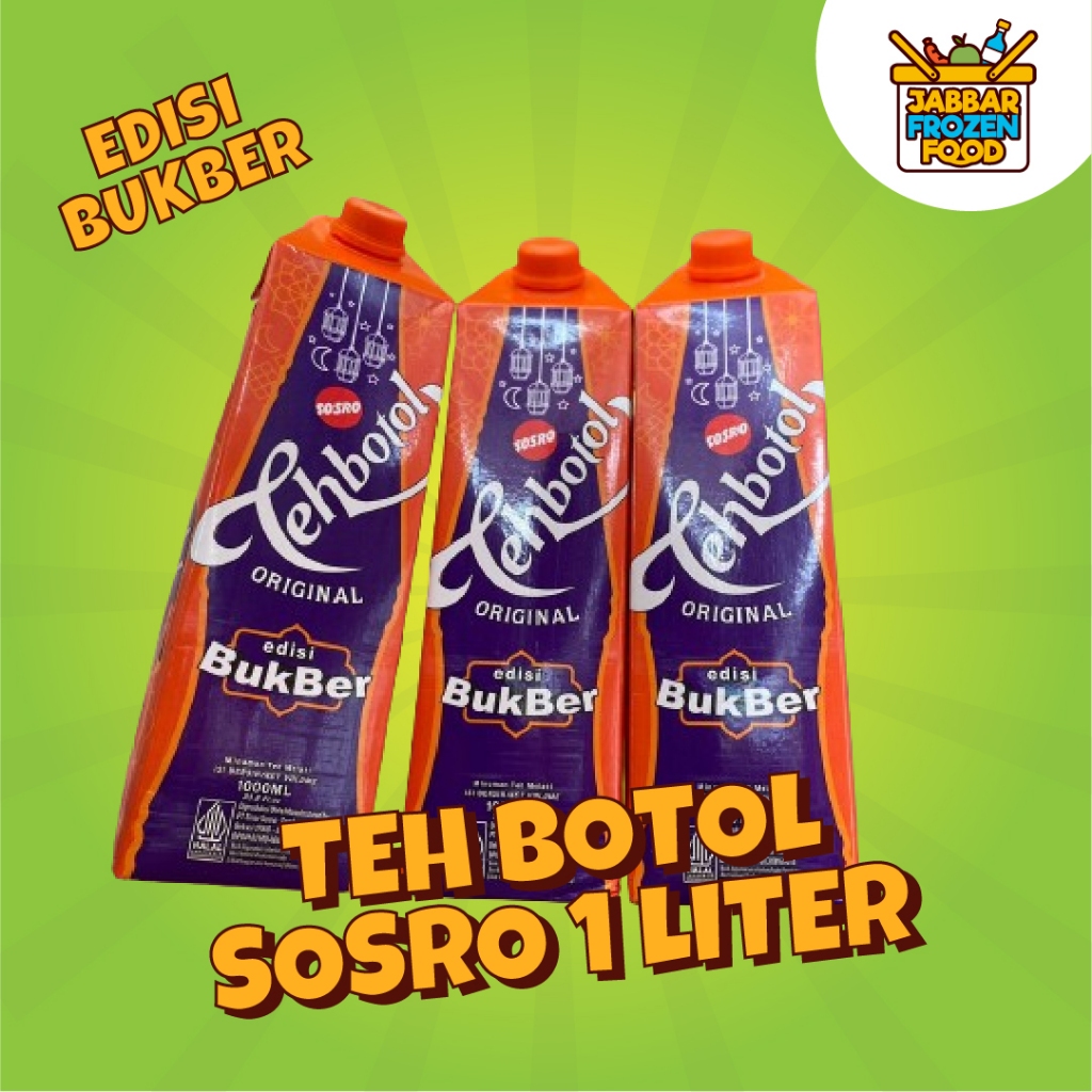 Jual Teh Botol SOSRO Original Edisi Bukber 1 liter | Shopee Indonesia