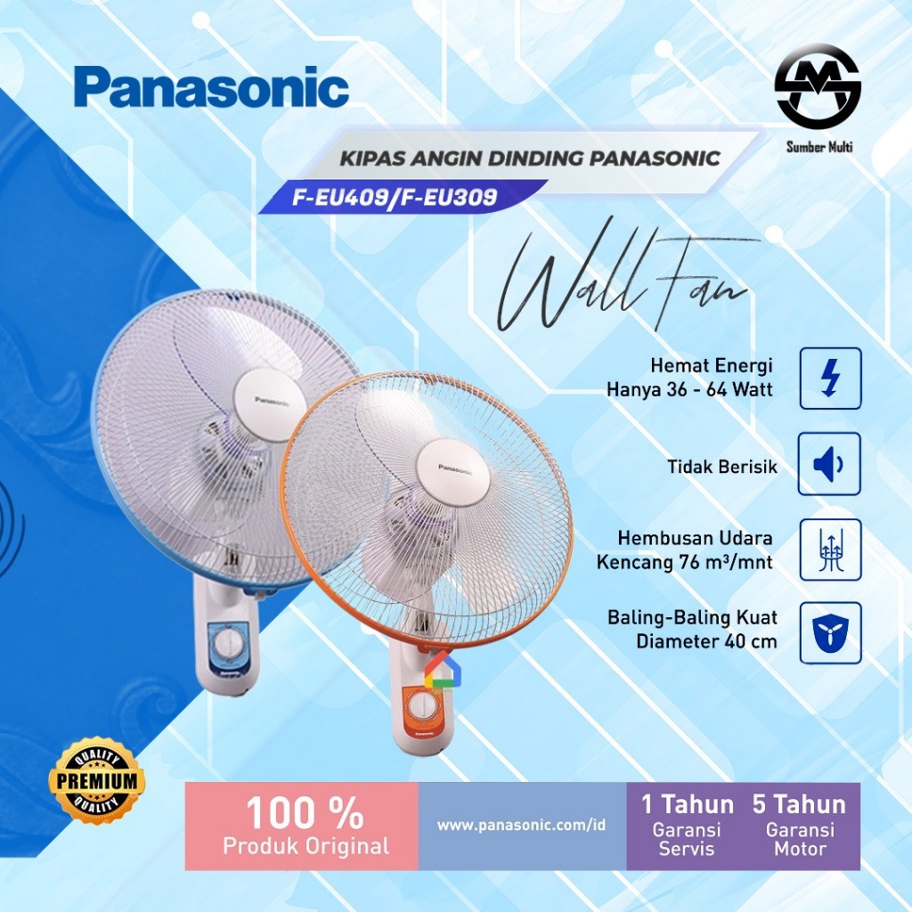 Jual Kipas Angin Dinding Panasonic FEU 309-409 / Panasonic Wall Fan FEU 309-409 | Shopee Indonesia