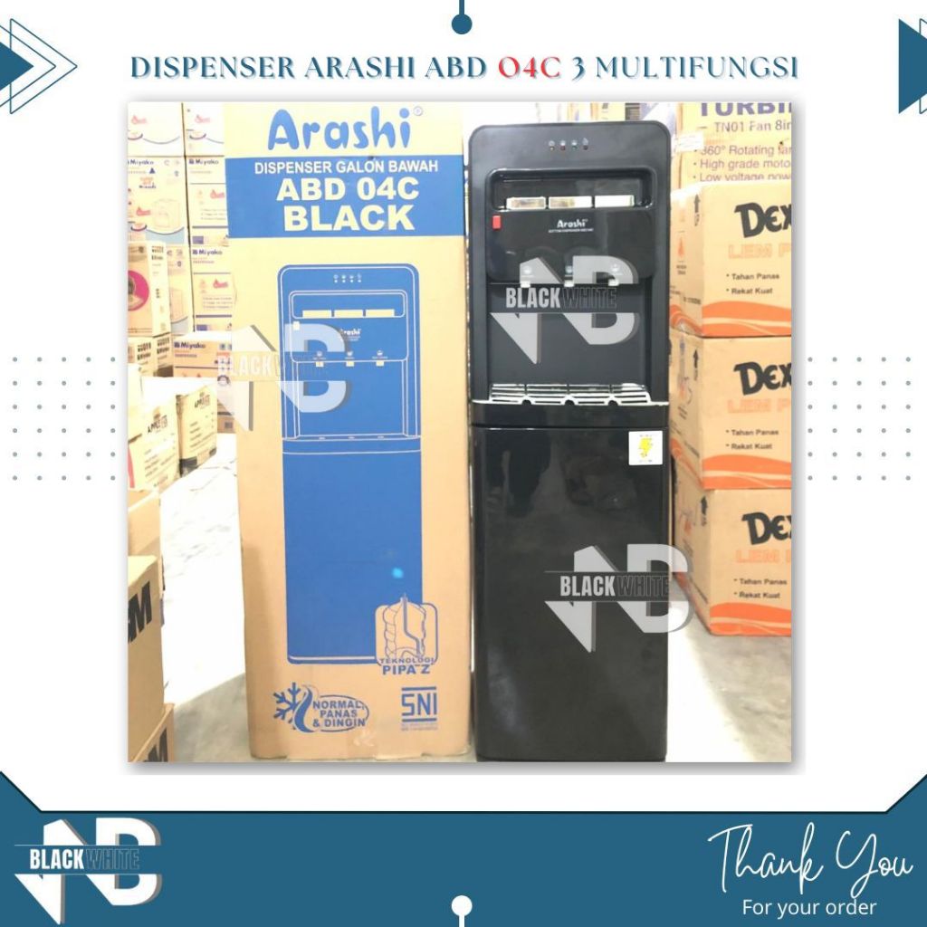 Jual Dispenser Multifungsi Arashi ABD 04C - Hot, Normal & Cool - Galon ...