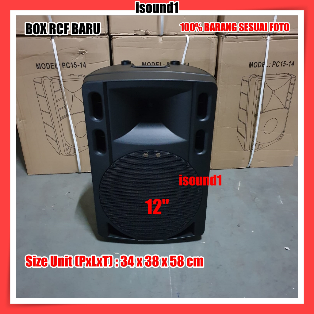 Jual BOX KOSONG SPEAKER FIBER PLASTIK 12 INCH MODEL RCF BARU HARGA 1 ...
