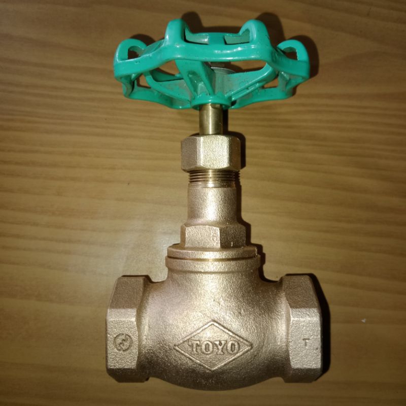 Jual Globe valve bronze TOYO class 10k screw size 1 inch | Shopee Indonesia