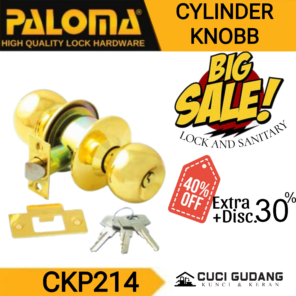 Jual CYLINDER KNOBB TOILET PALOMA CKP-21 PALOMA KUNCI BULAT KAMAR MANDI | Shopee Indonesia