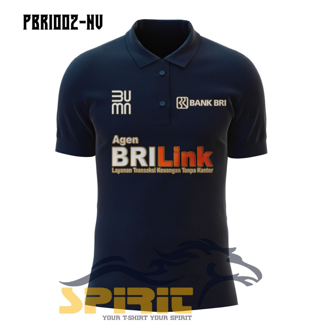 Jual Baju Polo Kerah Bank BRI Link BUMN Kaos Polo Bank BRI Premium ...