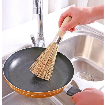 Jual Sapu Kuali Wajan Bambu / Premium Wok Brush Bamboo 23 28 30 cm ...