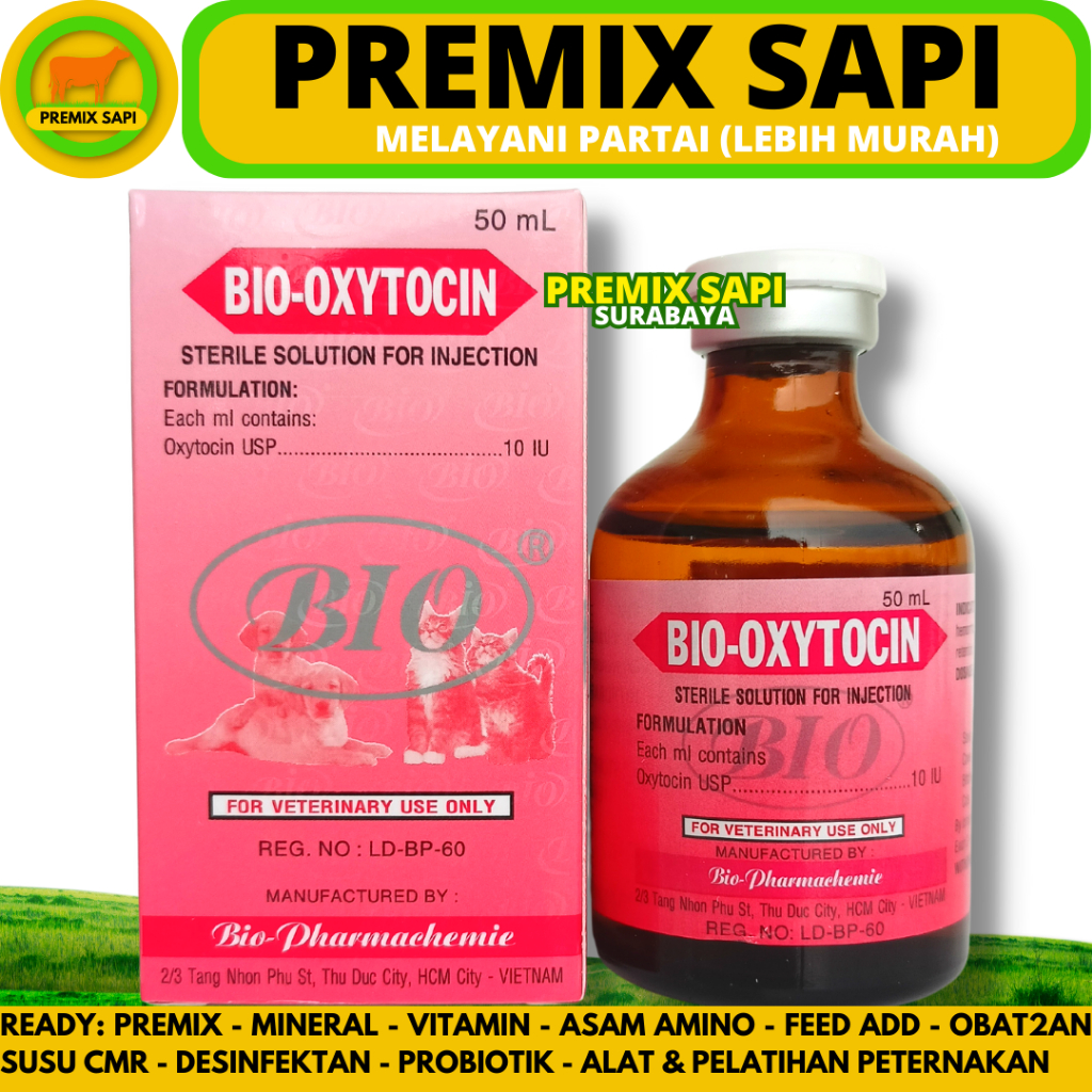 Jual BIO OXYTOCIN 50ml - Hormon Perangsang Kontraksi Uterus dan ...