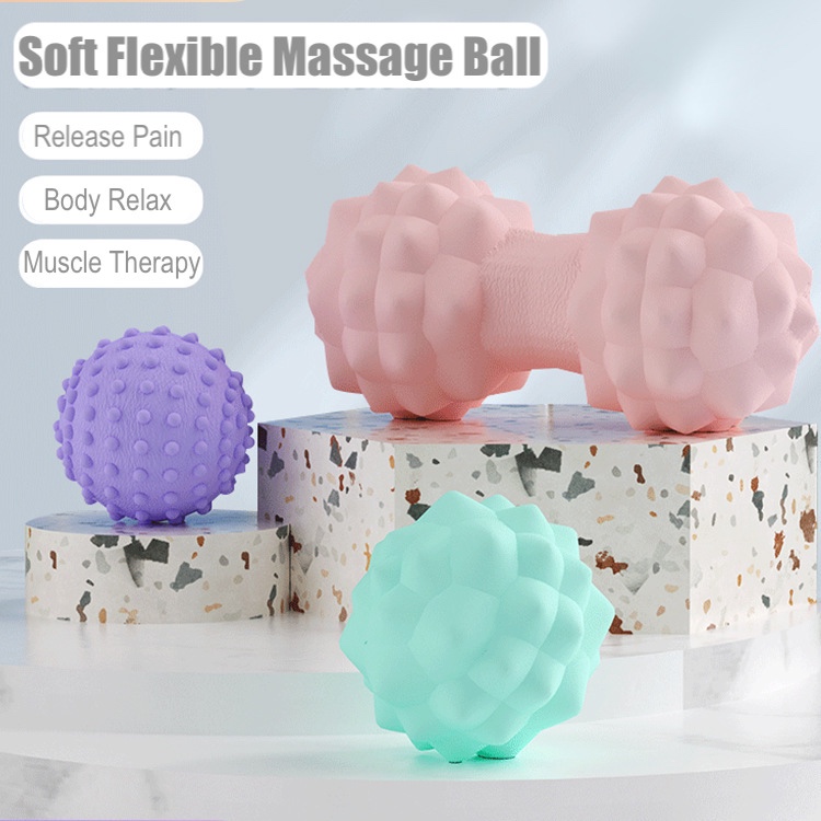 Jual Fitness Yoga Ball Therapy Ball Flexible Gym Muscle Massage Ball ...