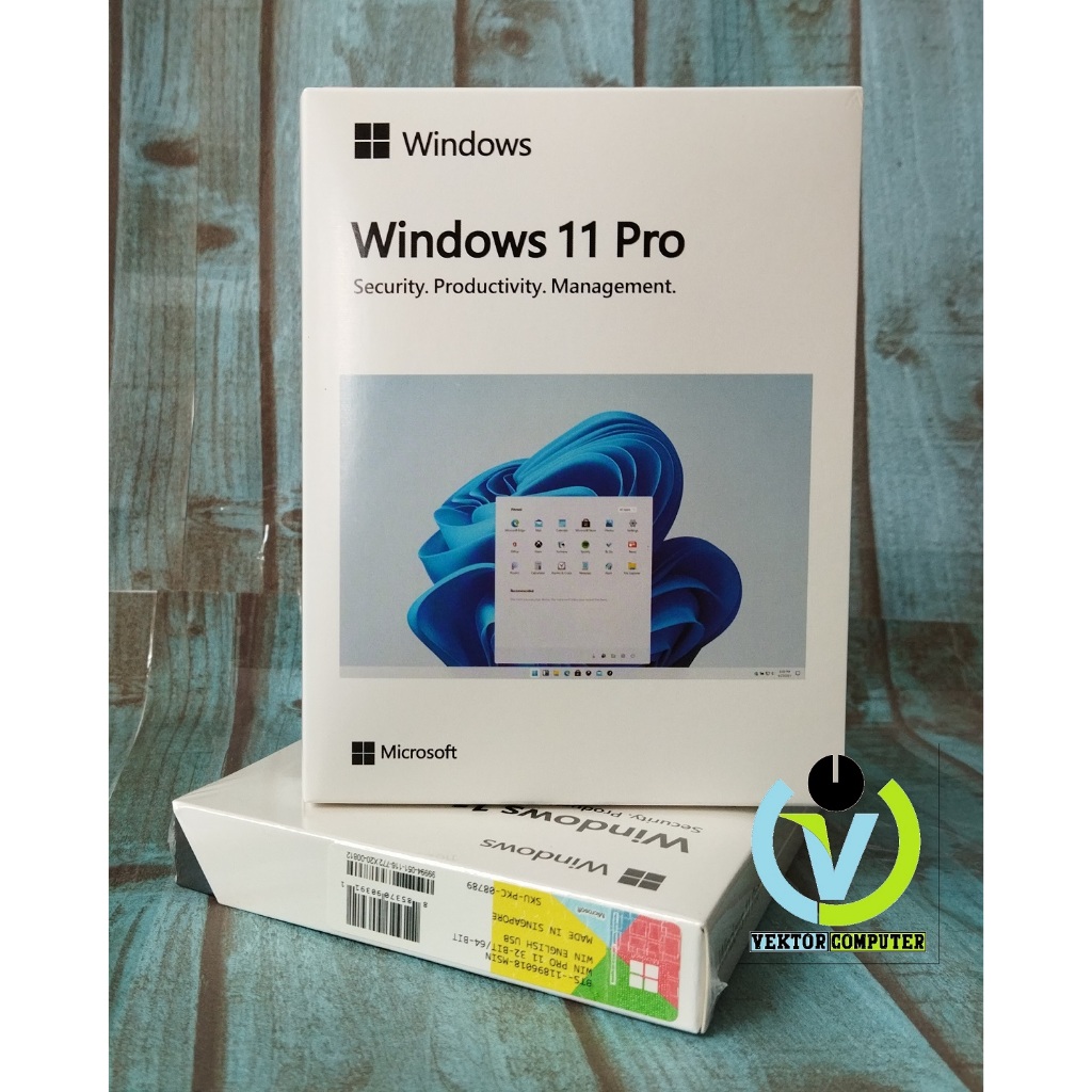 Jual Windows 11 Pro Retail FPP With Card & Flashdisk Media 32/64 Bit ...