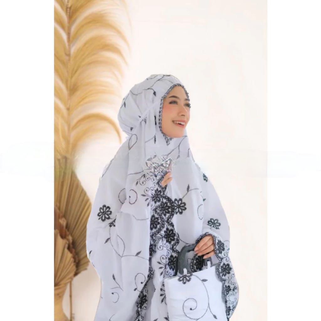 Jual Mukena Grasela Dewasa Exclusive Katun Premium Terbaru Full Bordir Free Tas + Tasbih ...