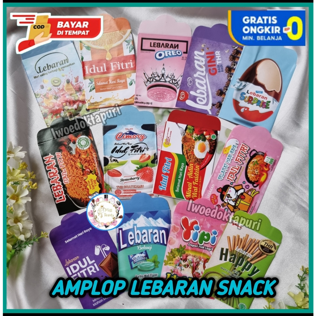 Jual Amplop Lebaran Snack THR Viral Idul Fitri Angpao Lucu Ampao ...