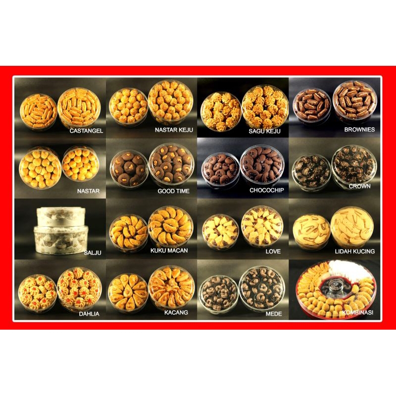 Jual Kue kering lebaran toples 500gr cookies premium nastar kastangel ...