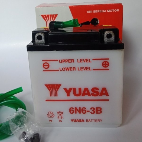 Jual AKI accu basah RX-King cobra - master RXZ binter Yuasa 6N6-3B ...