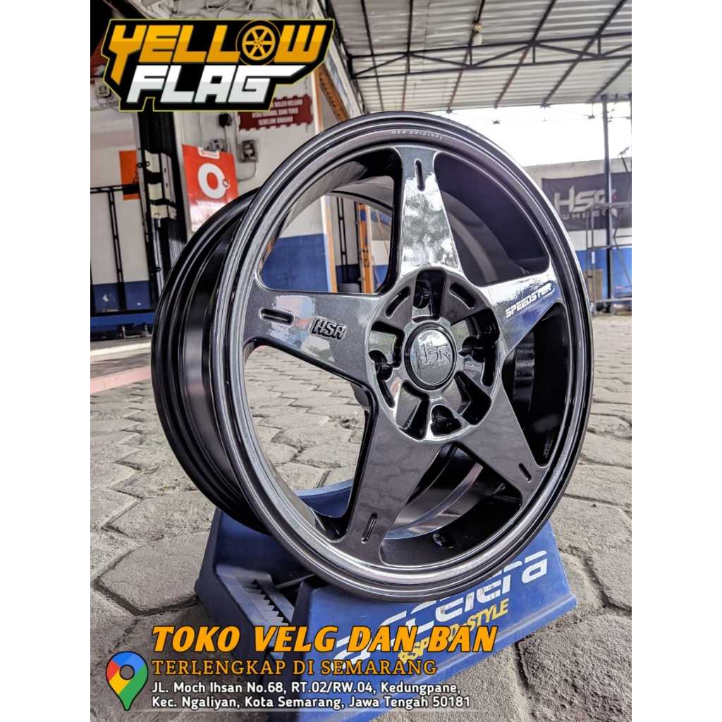 Jual VELG R15 VELG HSR RACING TERBARU SPEEDSTER 5195 HSR R15 WARNA ...