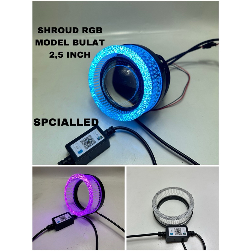 Jual Shroud biled ring acrylic 5d glory crystal rgb pnp 2.5 inch app ...