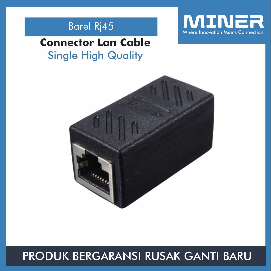 Jual MINER Barel Coupler Sambungan Kabel LAN RJ45 Kualitas Premium ...