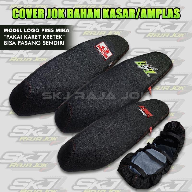 Jual Cover Jok Motor Amplas Kasar (PAKAI KARET) Anti Ribet Variasi Logo ...