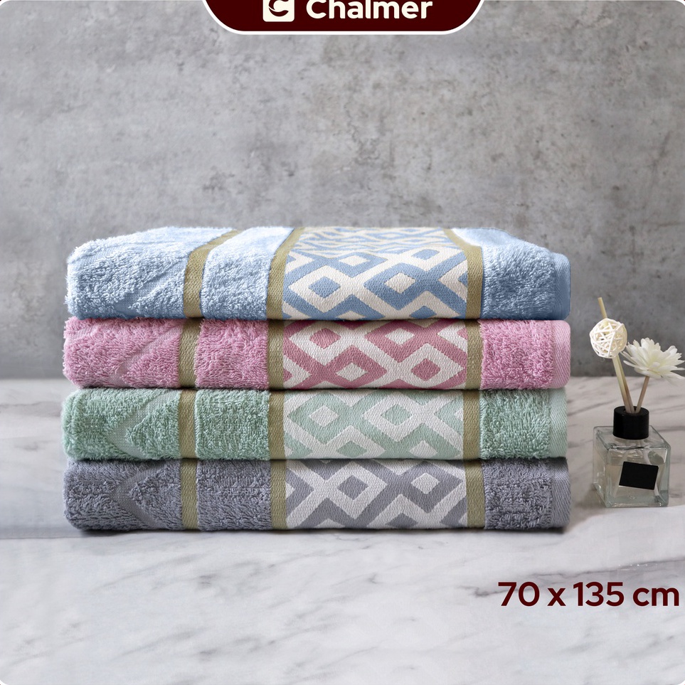 Jual ART E64C Handuk Mandi Chalmer 7 x 135 cm Motif Diamond Handuk ...