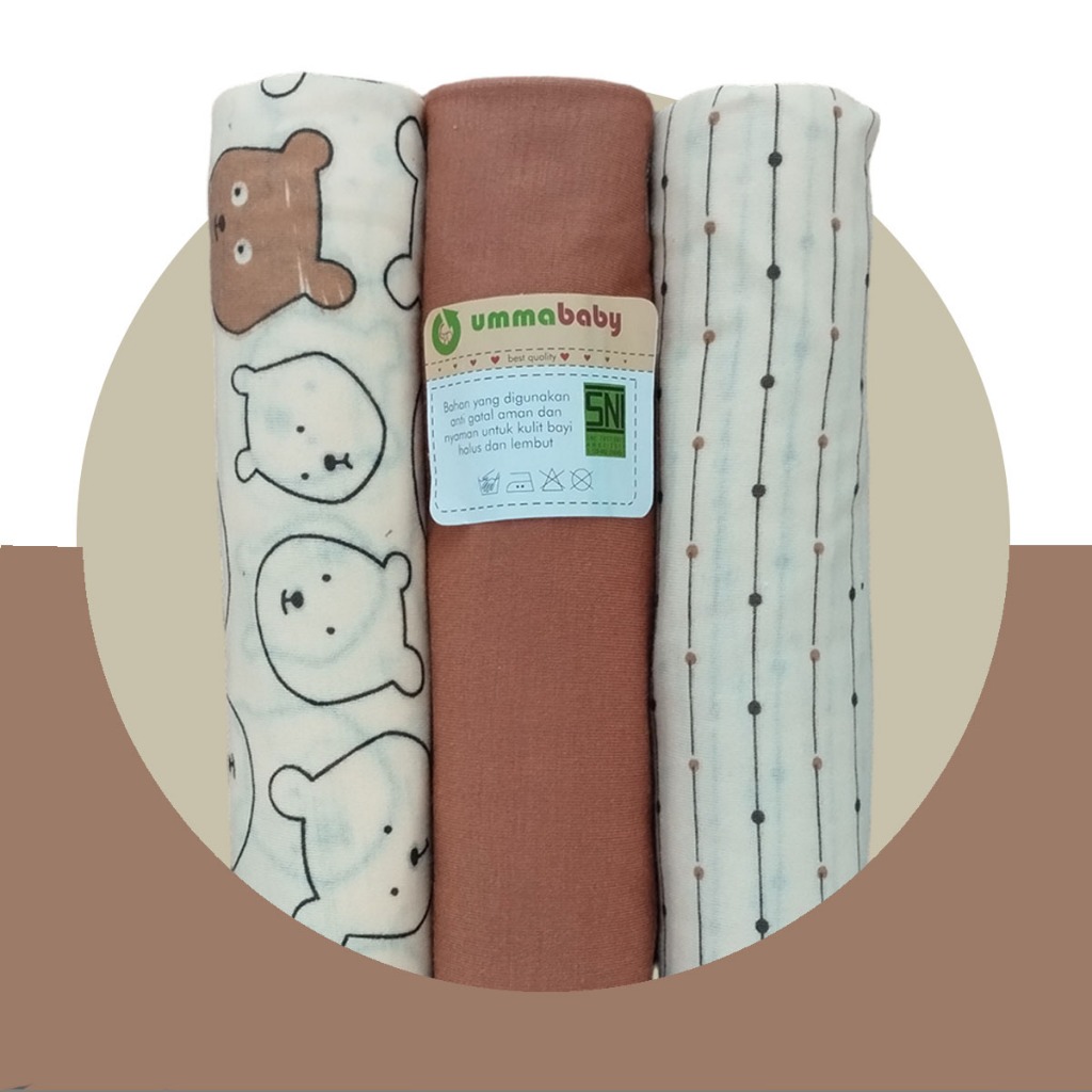 Jual ummababyshop 3pcs Bedong Bayi Polos Motif Lucu SNI 110x90 Lembut ... Jual ummababyshop 3pcs Bedong Bayi Polos Motif Lucu SNI 110x90 Lembut ...