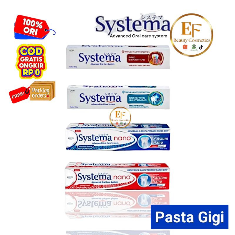 Jual SYSTEMA Nano Tooth Paste 190gr | Systema Tooth Paste Sensitive 105gr - Pasta Gigi | Shopee ...