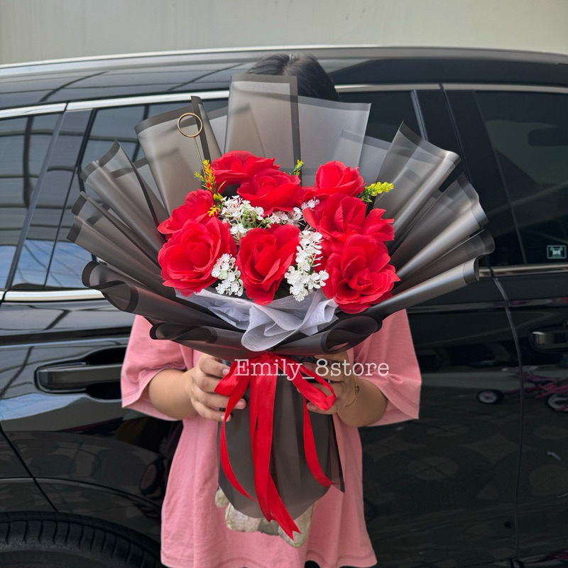 Jual (Ready Stok) Buket Bunga Artificial | bucket wisuda Congratulation ...