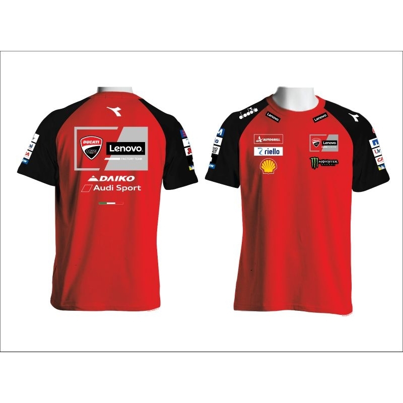 Jual Kaos T-shirt Baju Ducati Team MotoGP 2024 | Shopee Indonesia