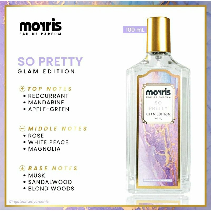 Jual Morris Eau De Parfum Glam Edition| Famous| Gorgeous| Luxury Star ...