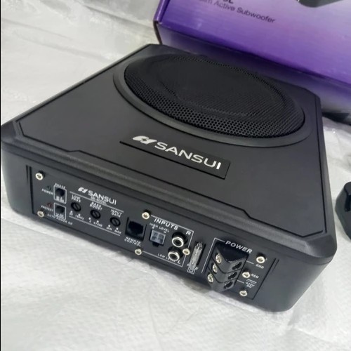 Jual Subwoofer Slim Aktif Kolong SANSUI 10 Inch & 8 Inch Sub kolong Ori ...