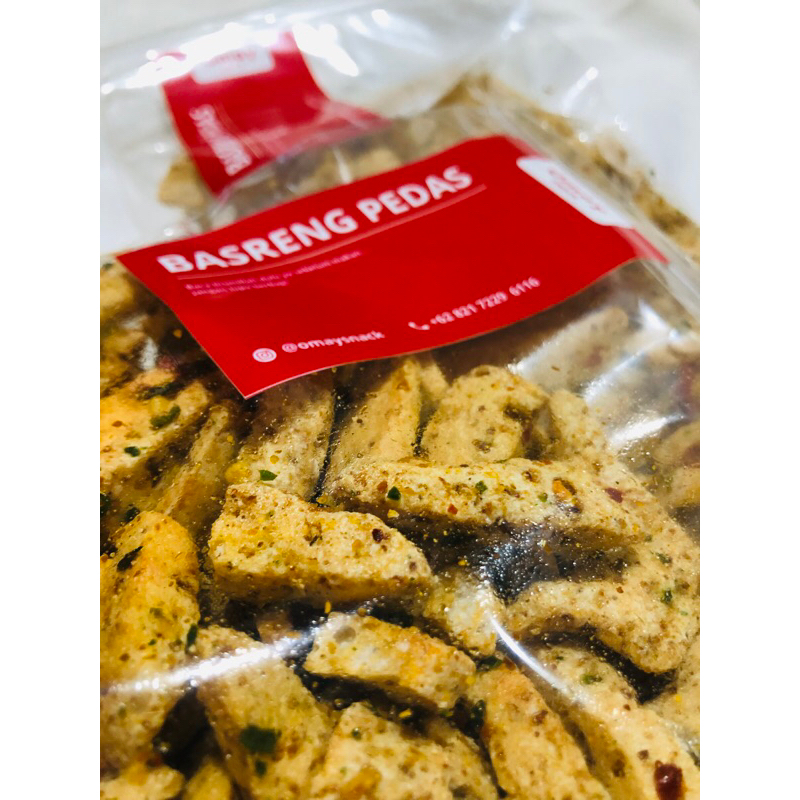 Jual BASRENG PEDAS OMAY SNACK VIRAL 500GR (1/2KG) | Shopee Indonesia