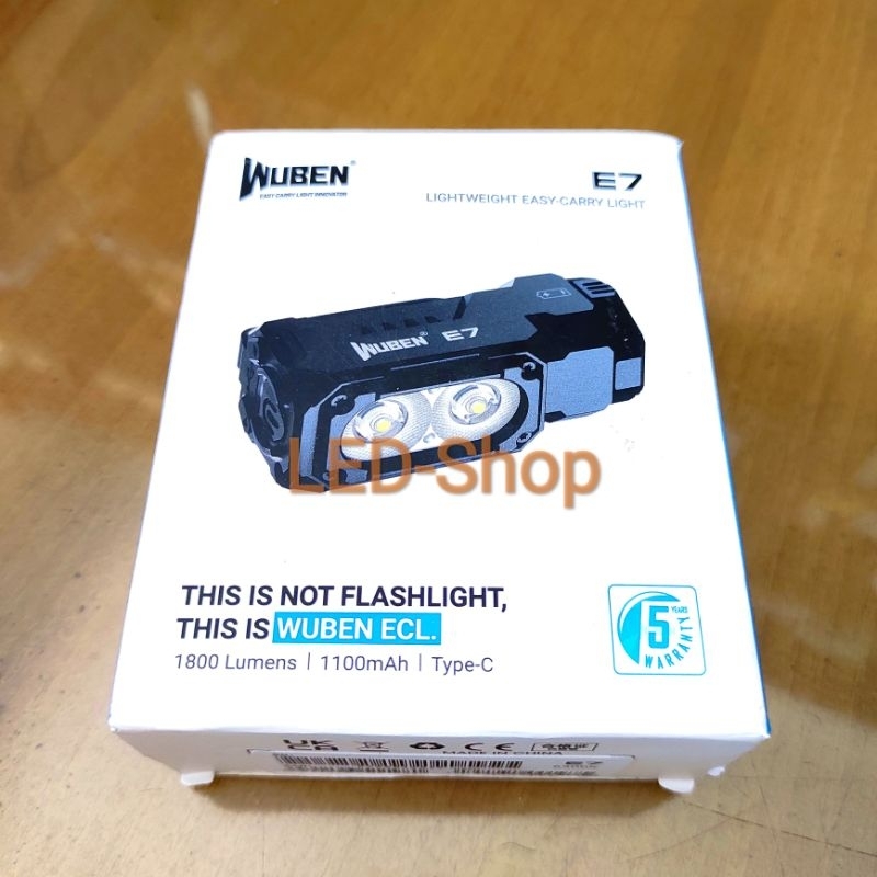 Jual Wuben E7 Original 1800 lumens | Shopee Indonesia